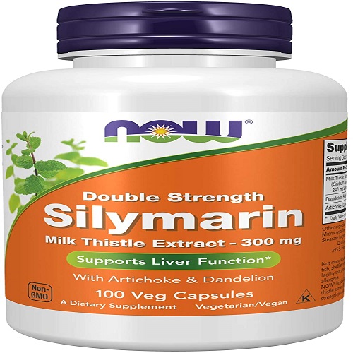 NOW Supplements, Silymarin Milk Thistle Extract 300 mg with Artichoke ...