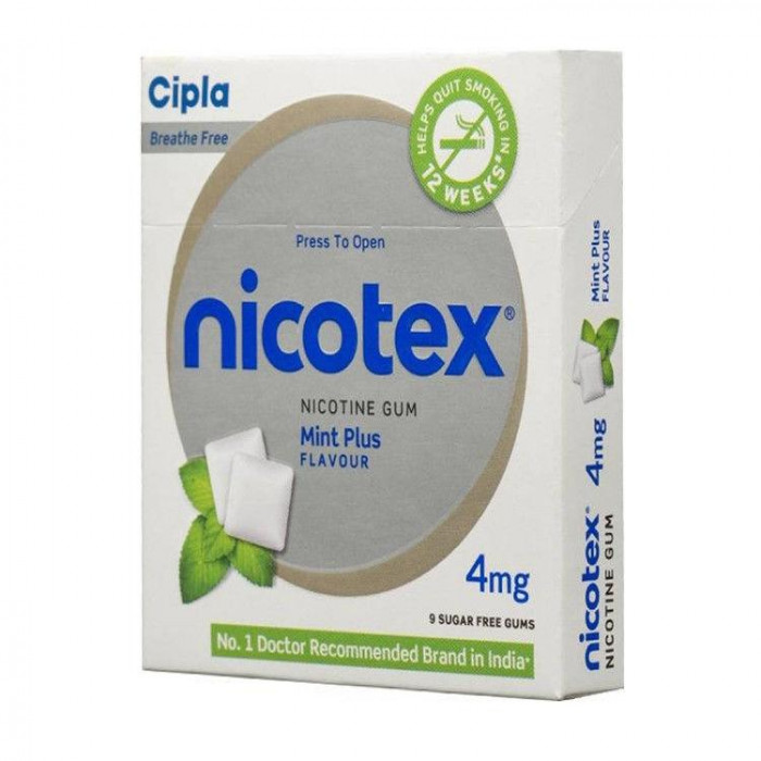 Nicotex Nicotine Chewing Gum Mint Flavor | 4mg | 12Pcs